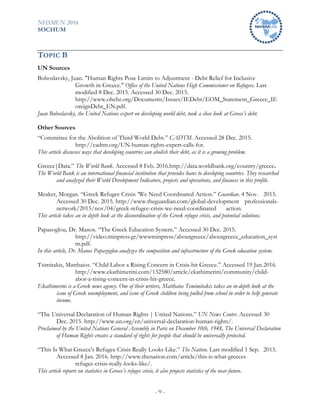 NHSMUN 2016 SOCHUM Update Paper | PDF