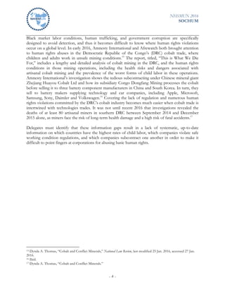 NHSMUN 2016 SOCHUM Update Paper | PDF