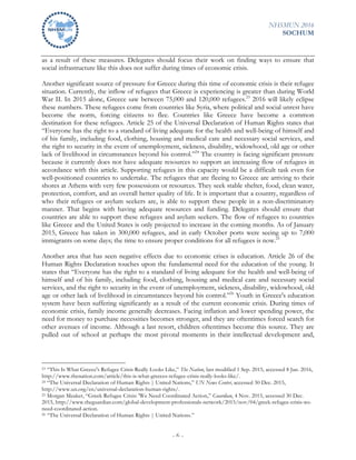 NHSMUN 2016 SOCHUM Update Paper | PDF