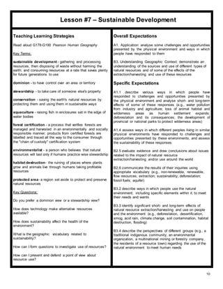 grade 7 unit plan | DOCX