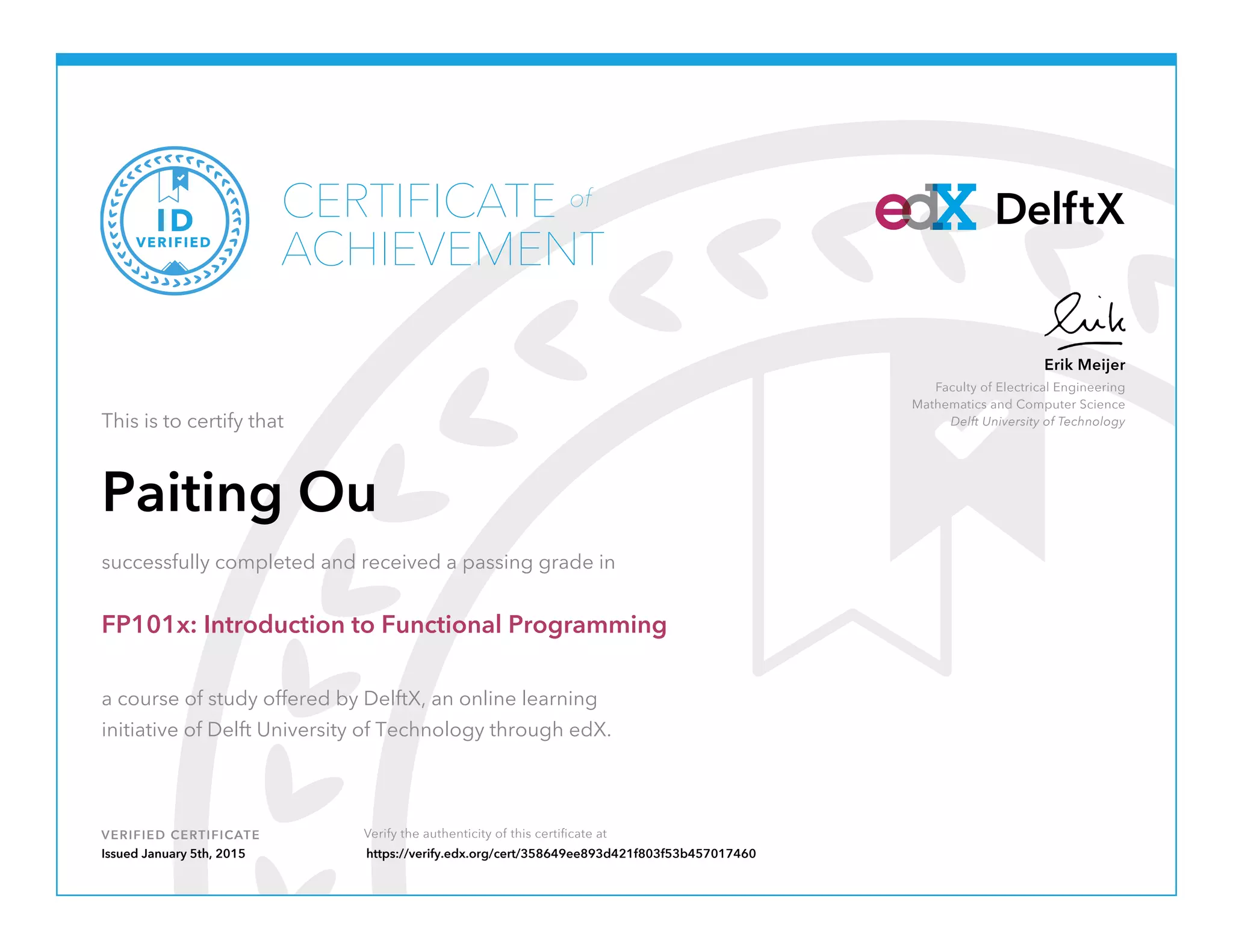 Intro to FP Edx Certificate | PDF
