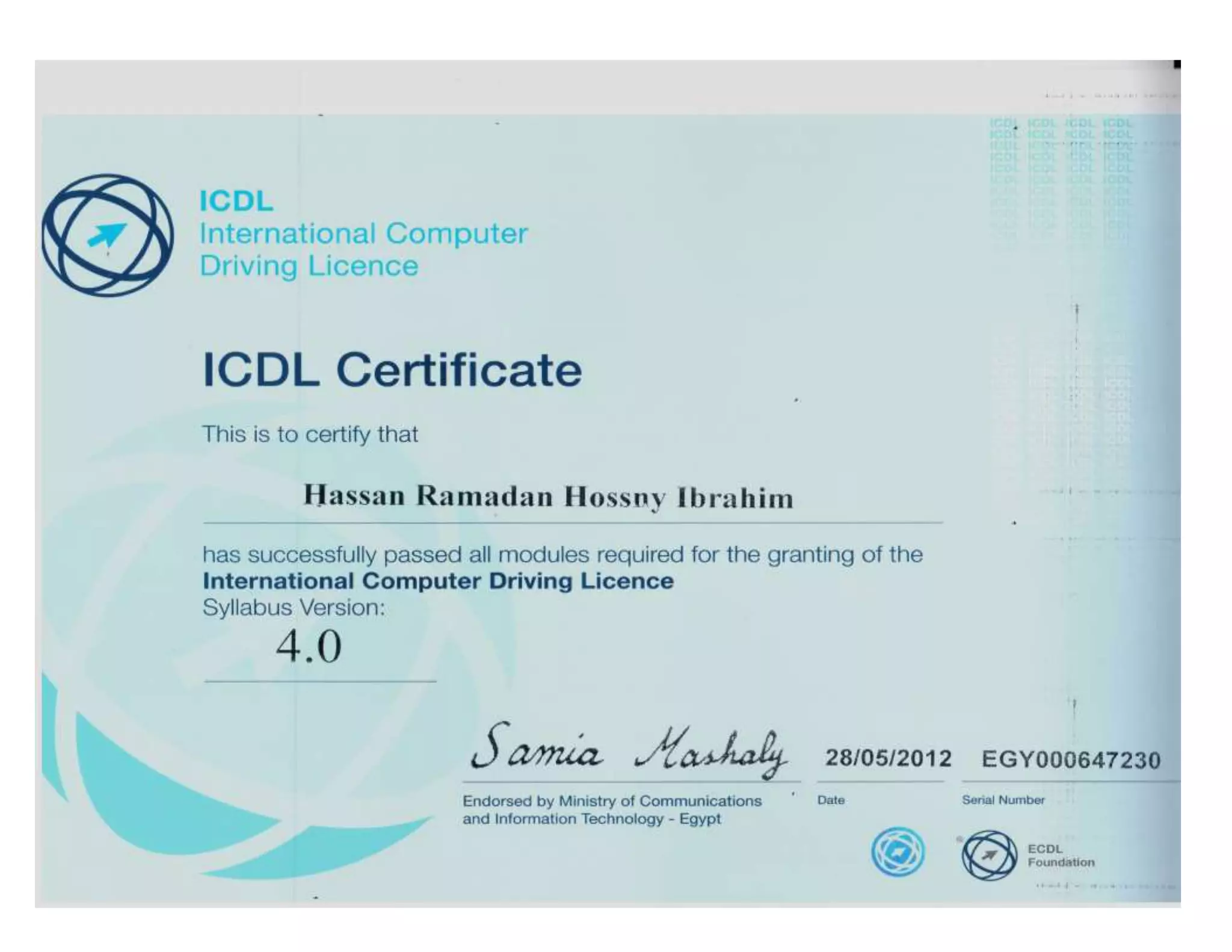 ICDL Certificate | PPT