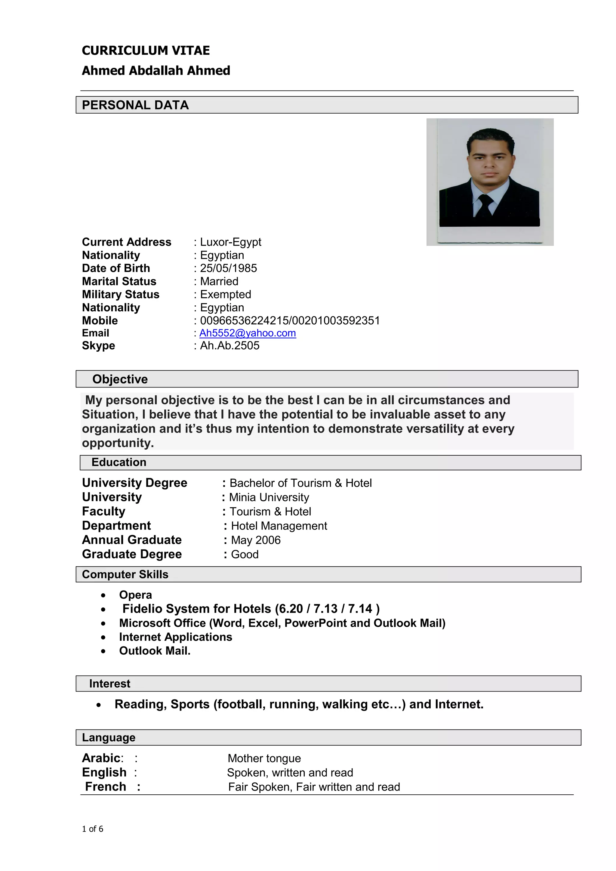 Ahmed Abdallah ##cv## - - | PDF