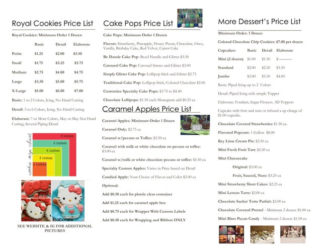Price List Brochure | PPT