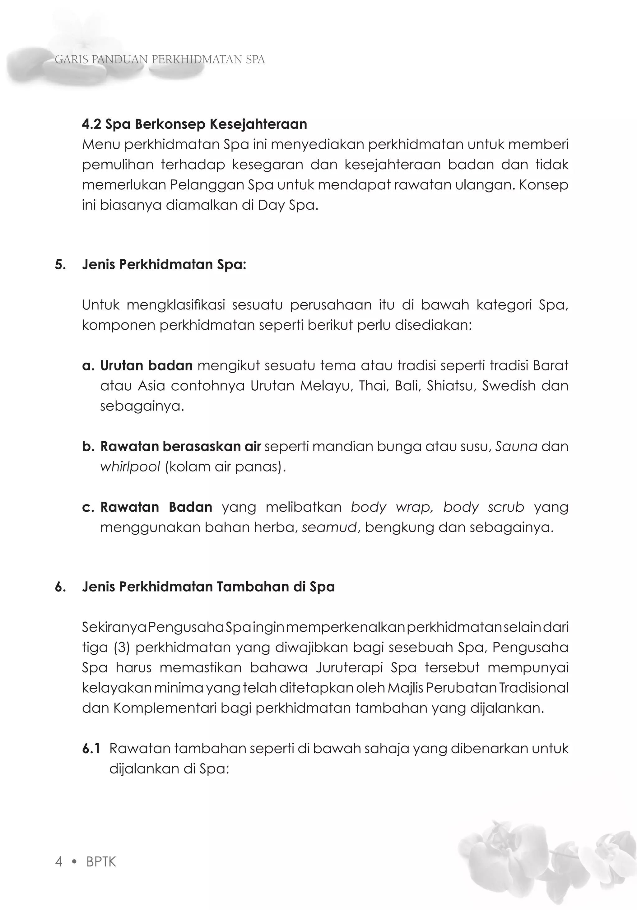 Garis Panduan Perkhidmatan SPA | PDF