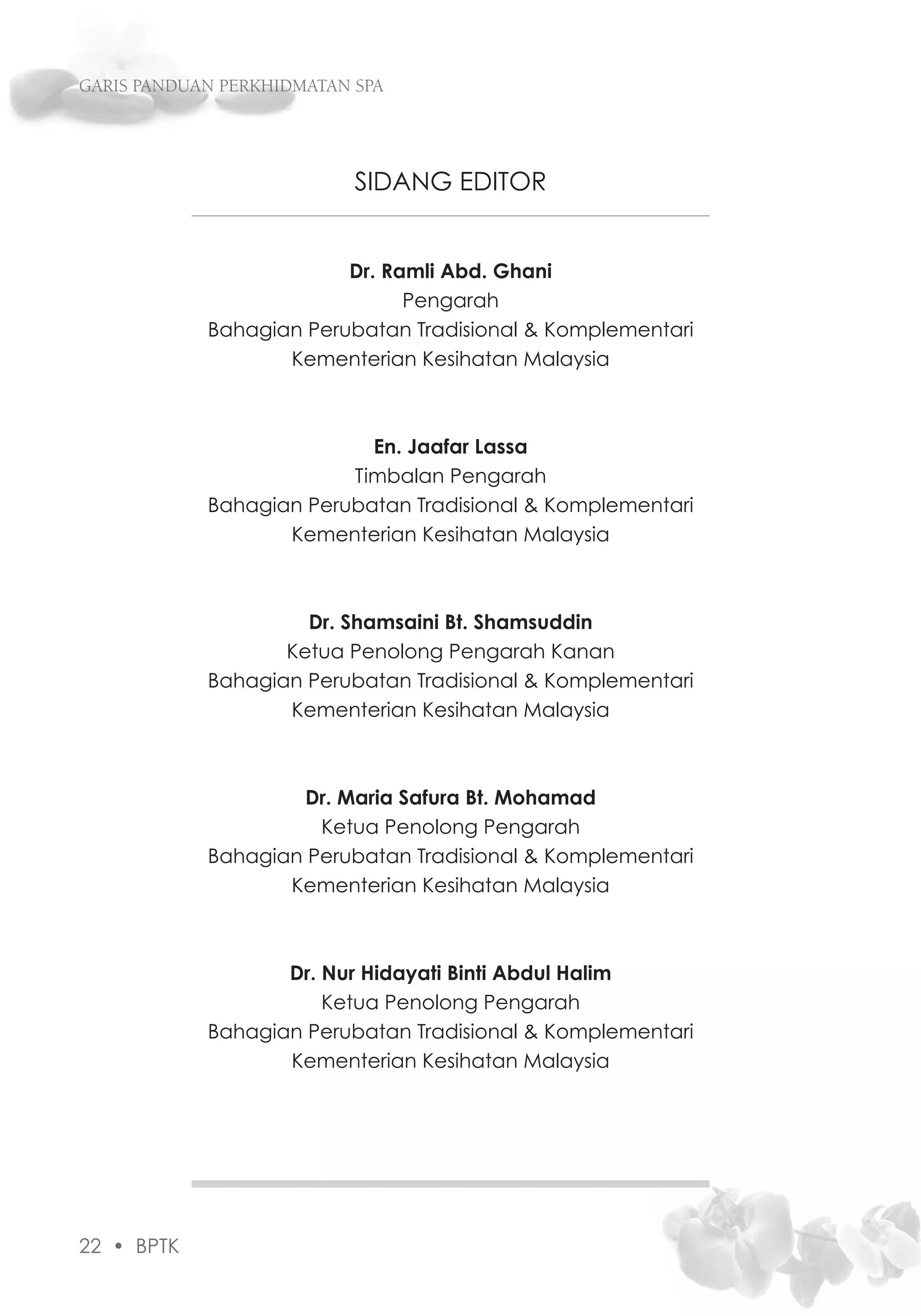 Garis Panduan Perkhidmatan SPA | PDF