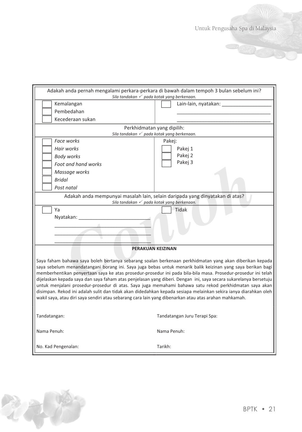 Garis Panduan Perkhidmatan SPA Garis Panduan Perkhidmatan SPA