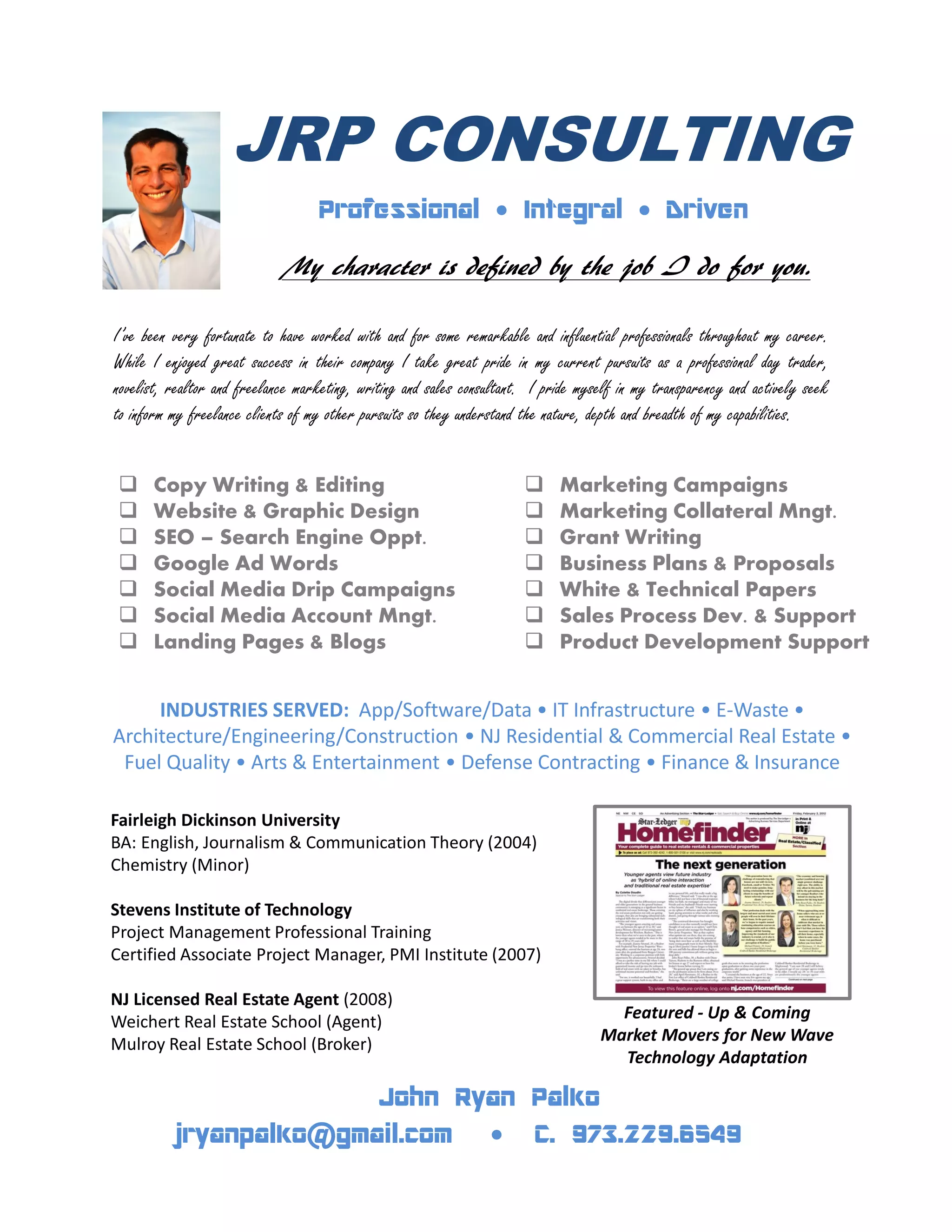 JRP CONSULTING v2 | PDF | Business | Business and Finance