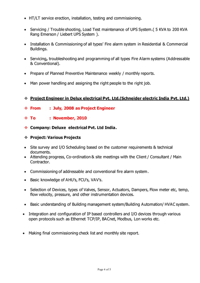 CV - Tarun (Electrical Engineer) | DOCX