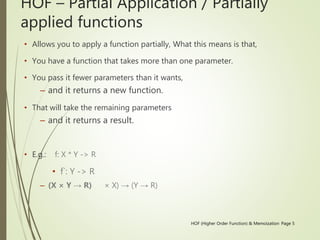Memoization & HOF | PPTX | Programming Languages | Computing