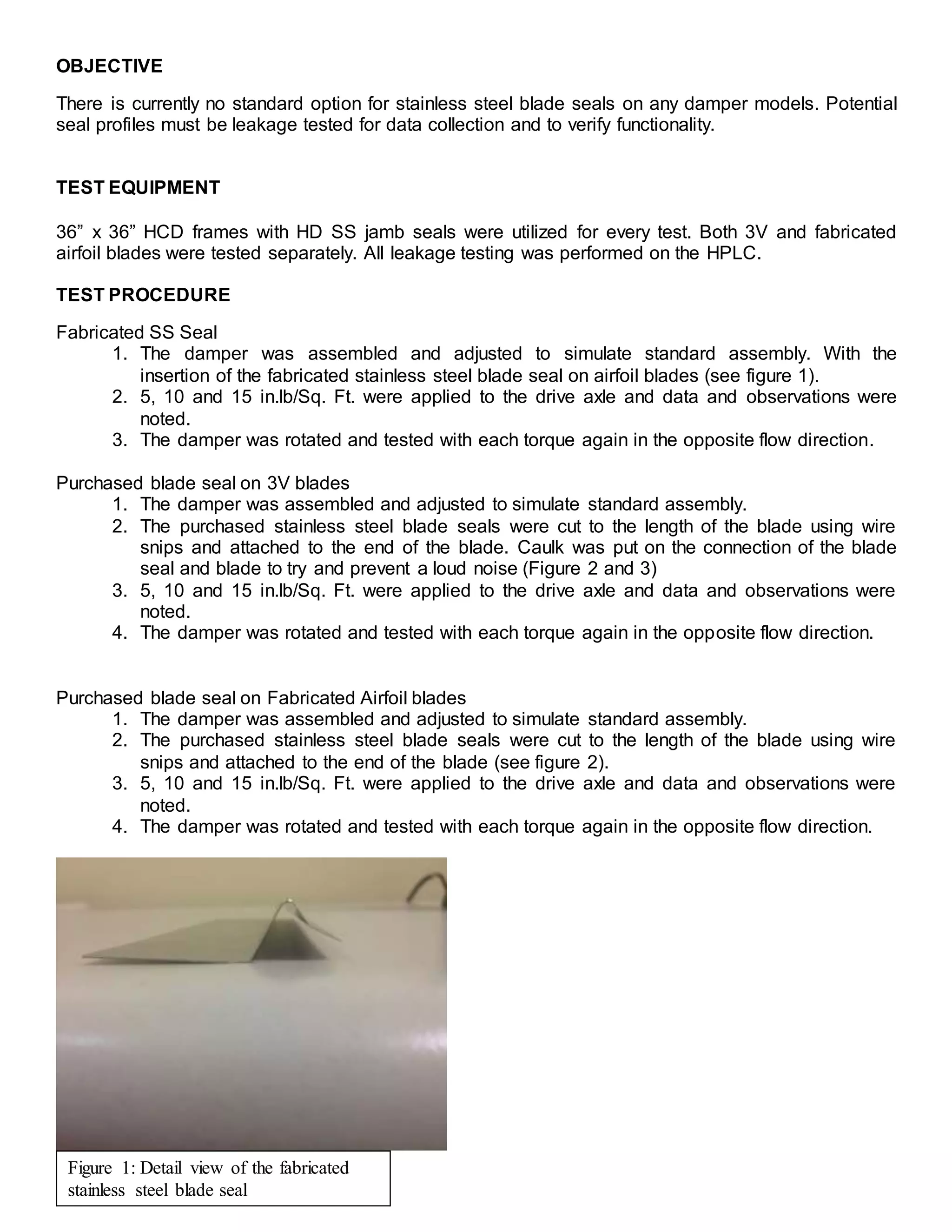 Report 2016 ss seal testing | PDF