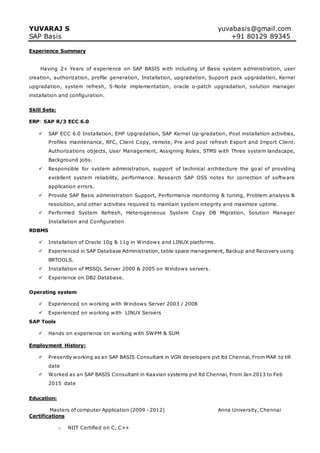 Yuvaraj_SAP_Basis | DOCX