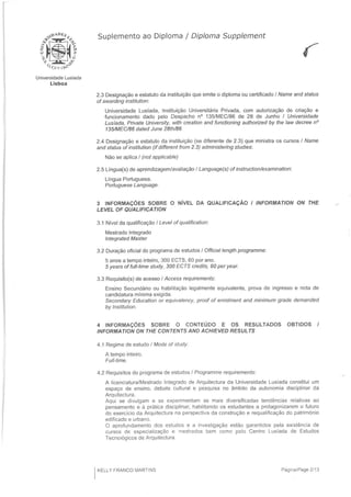 Masters in Architecture Diploma | PDF