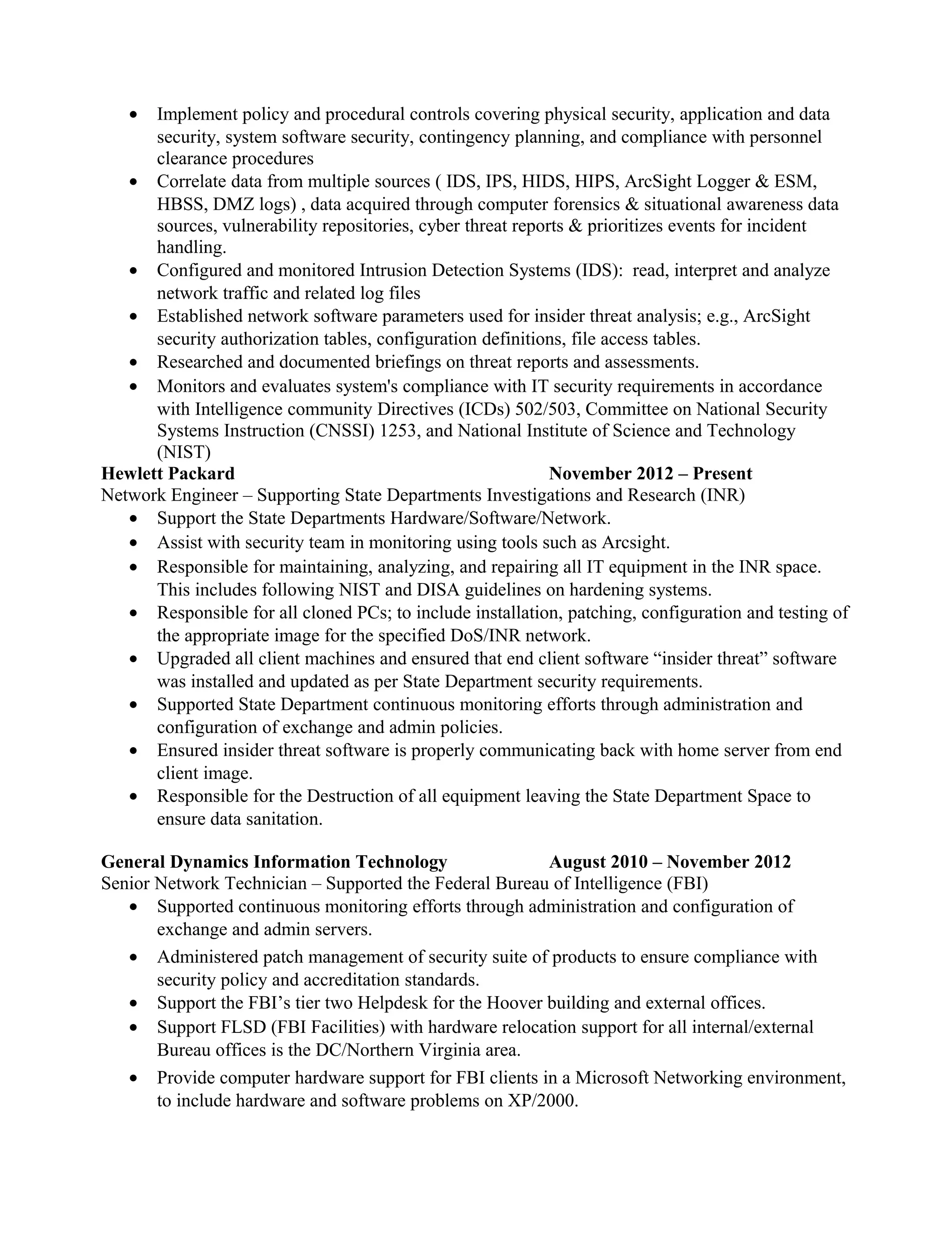 Peter Sproull Resume July 2016 | DOC