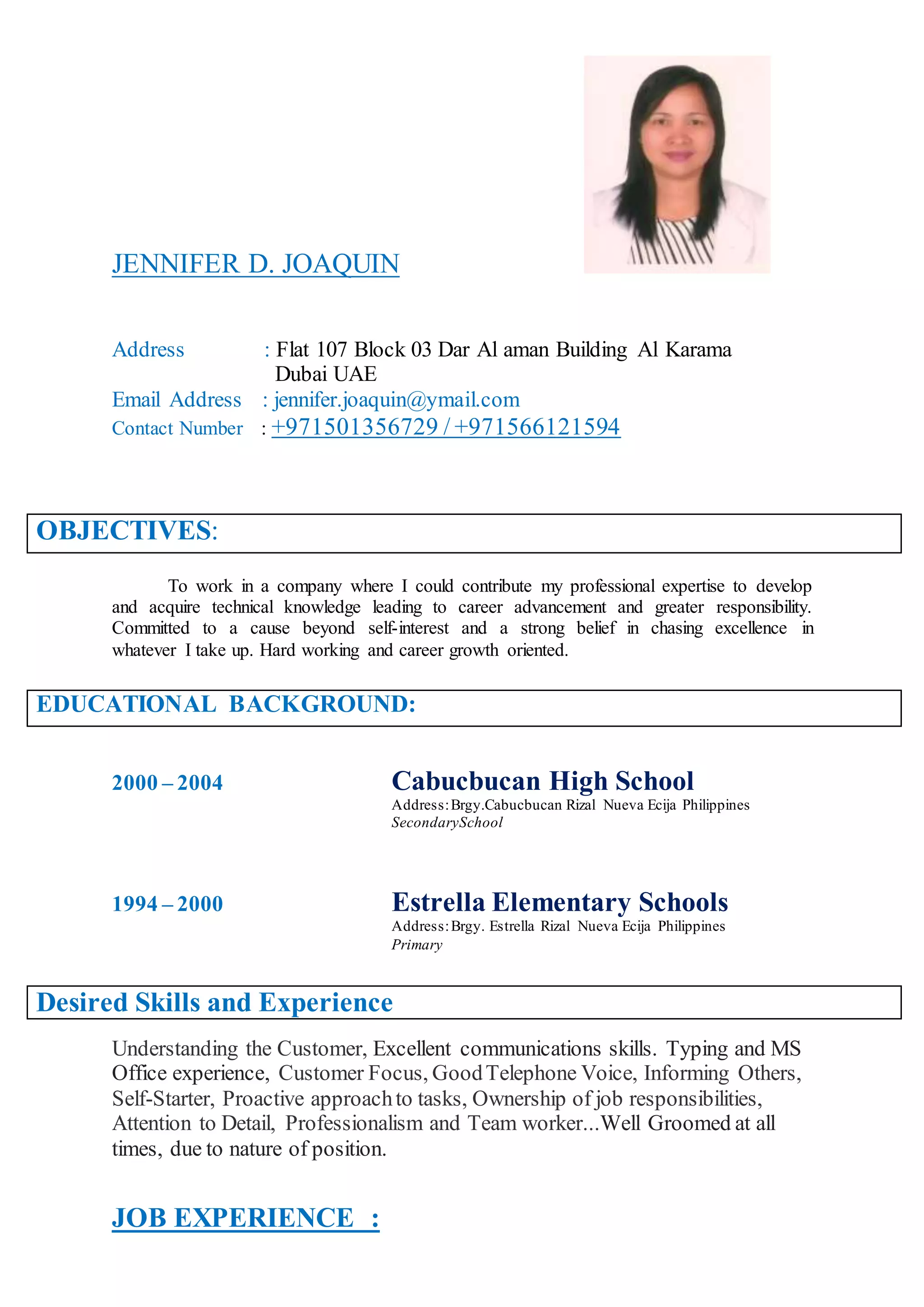 Jenny CV | DOCX | Professional School | Postgraduate Education