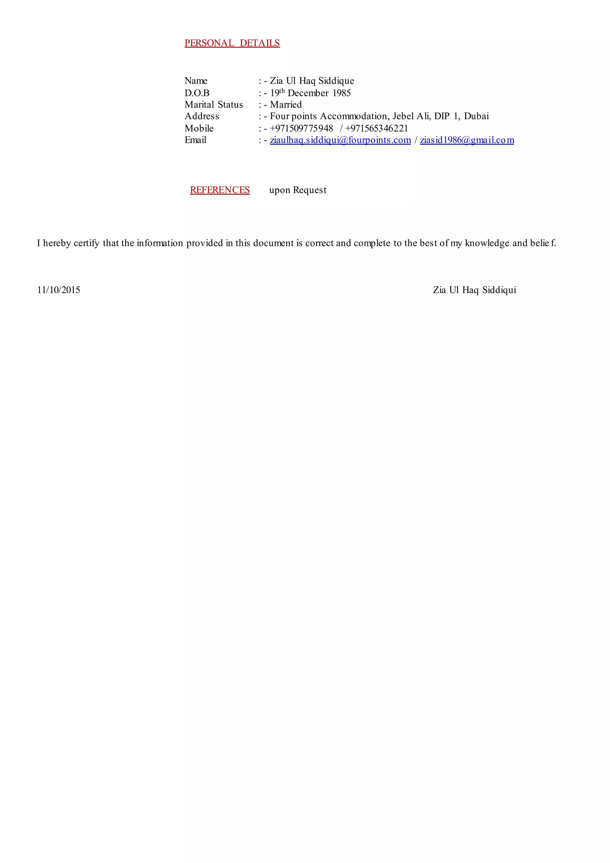 Zia Ul Haq Siddiqui | DOCX