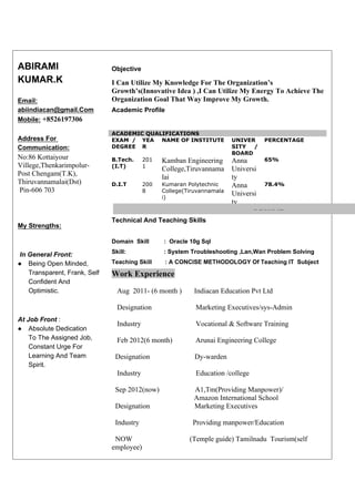 Abirami kumar B.Tech IT (1) | PDF