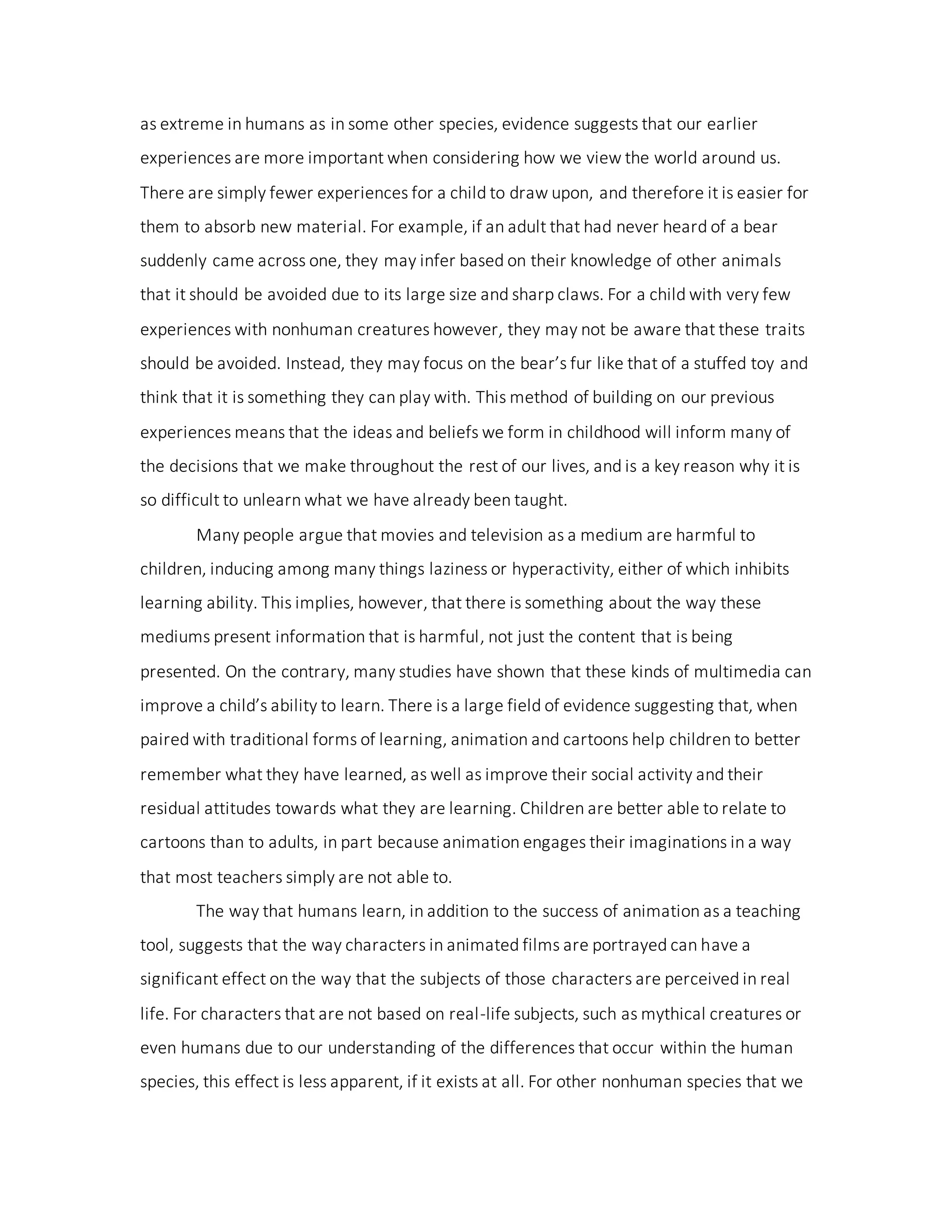 Animation is Bad News for Bears | PDF