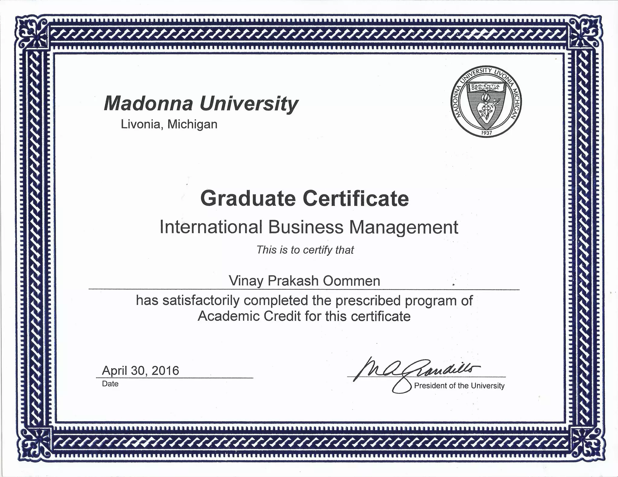Madonna University MBA Degree | PDF