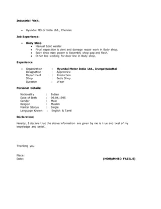 FAZIL cv | DOCX