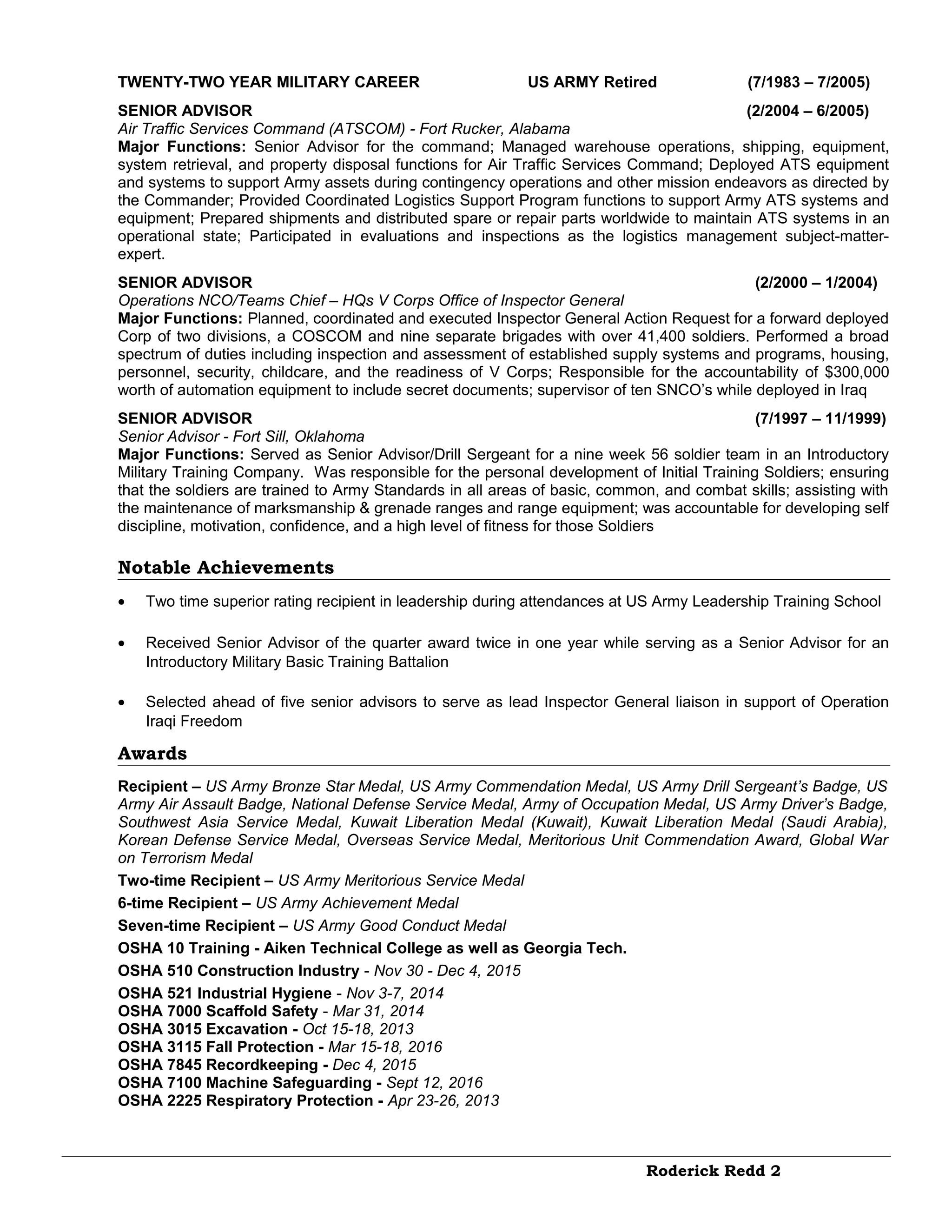 Roderick's Resume | DOC