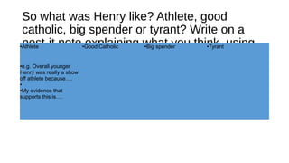 What was Henry VIII like print version | ODP