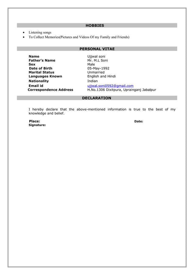 Ujjwal soni Jbp | PDF