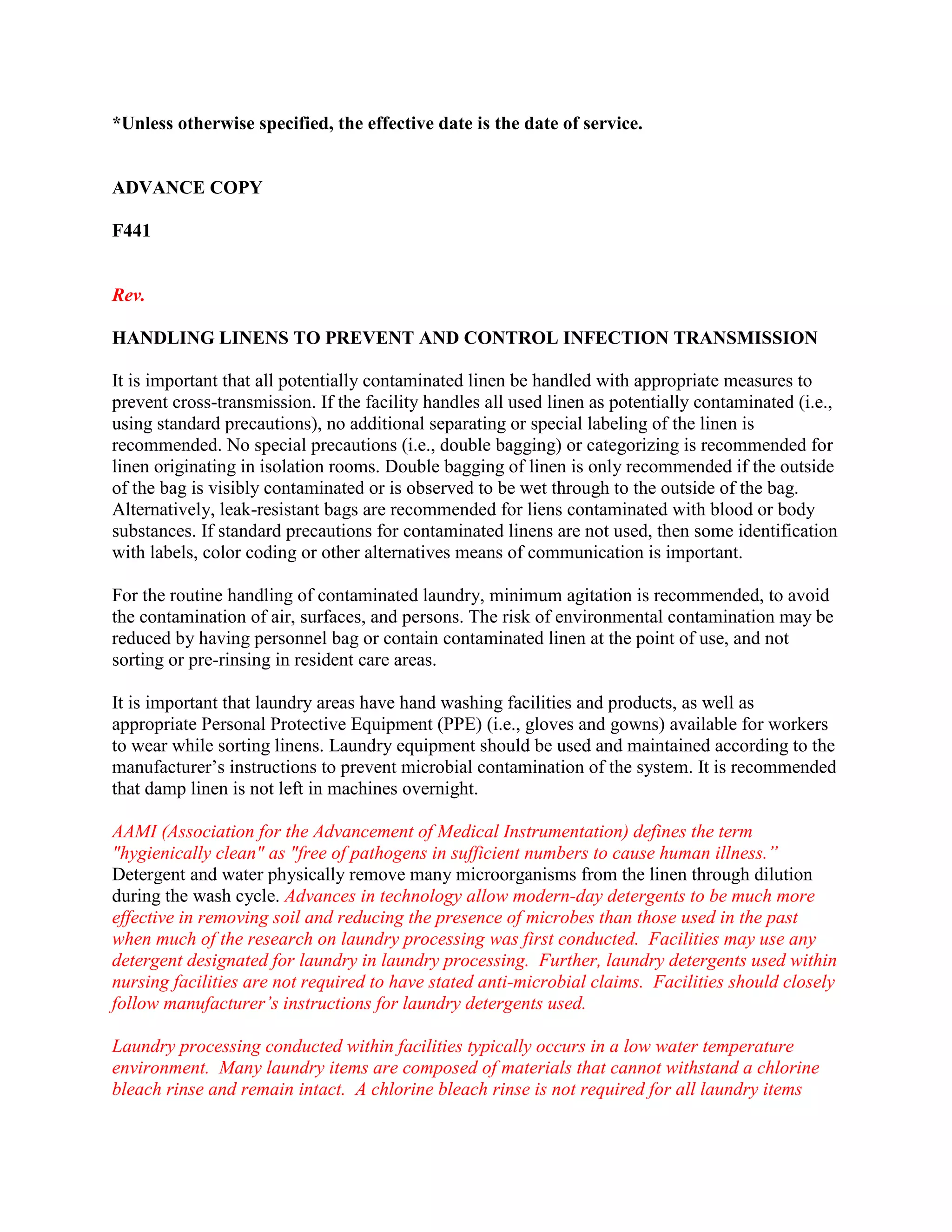 DOH Laundry CLarification | PDF