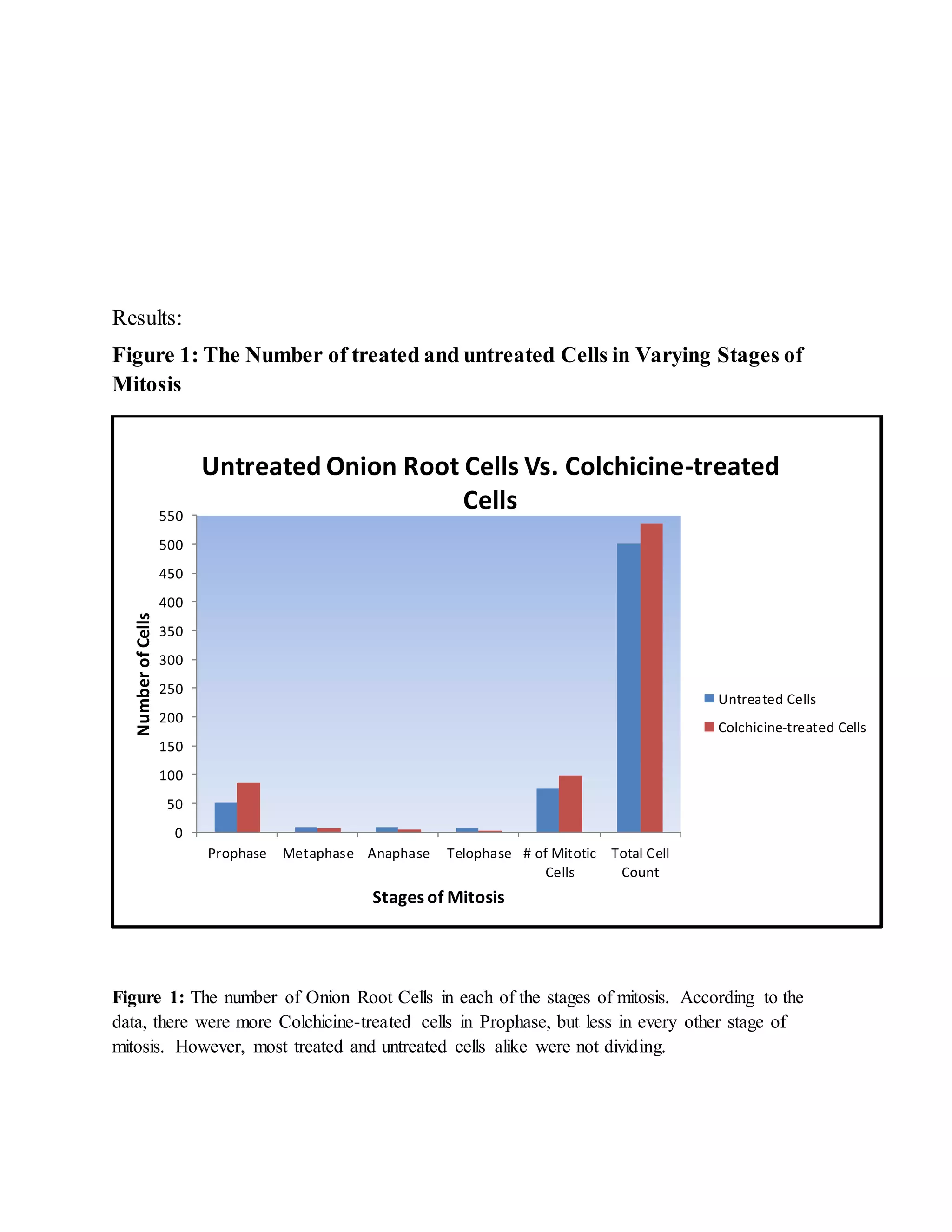 Disruption of Mitosis in Onion Lab Report | DOCX