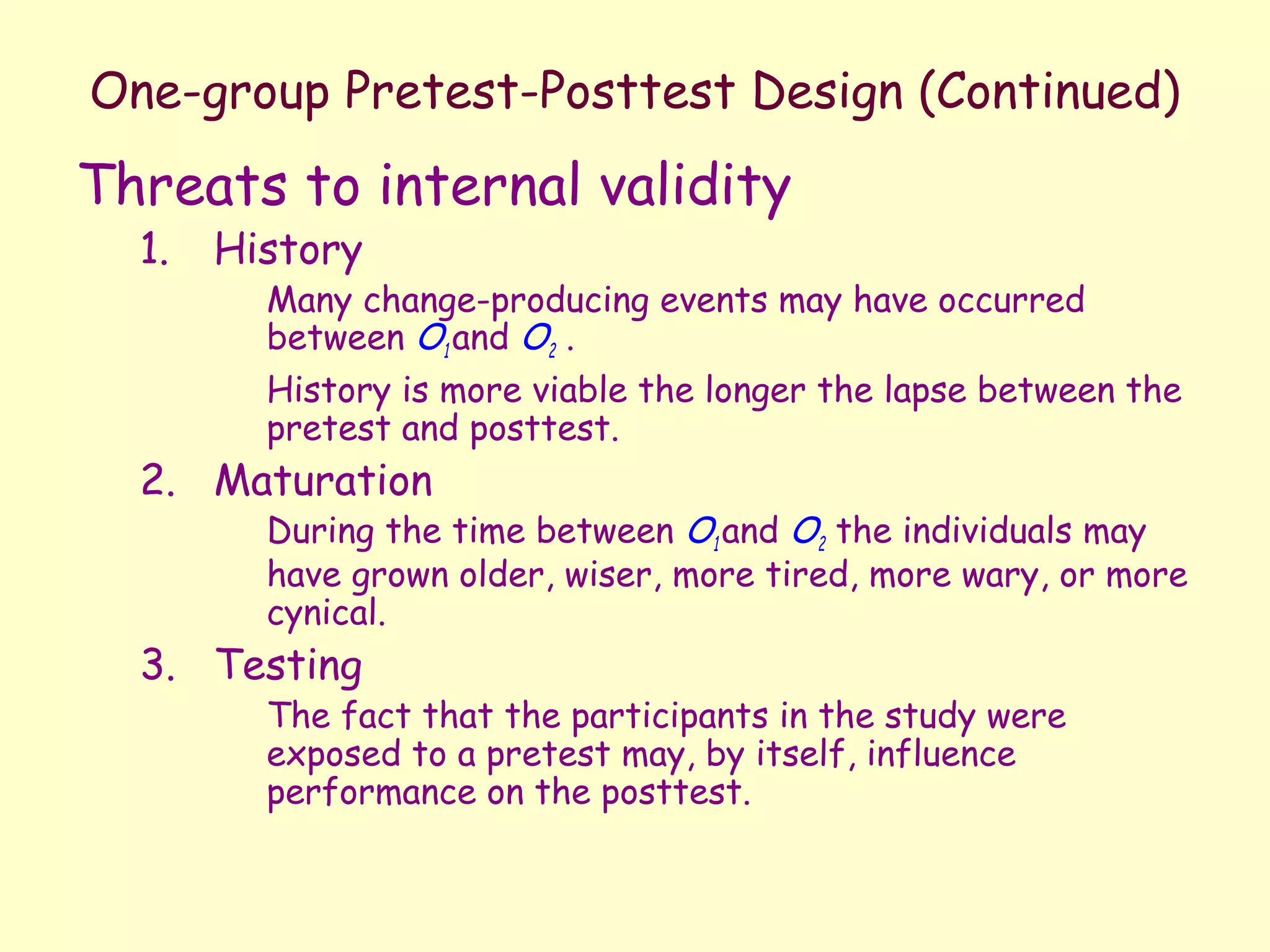 Threats to Internal and External Validity | PPT