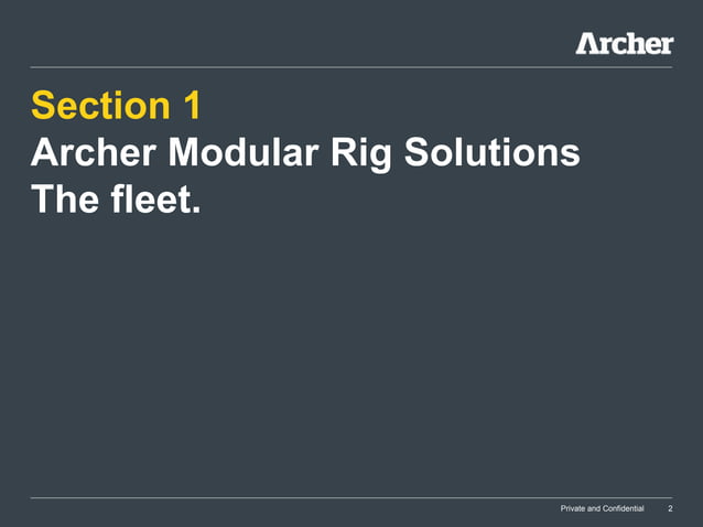 Archer Modular Rigs | PPSX