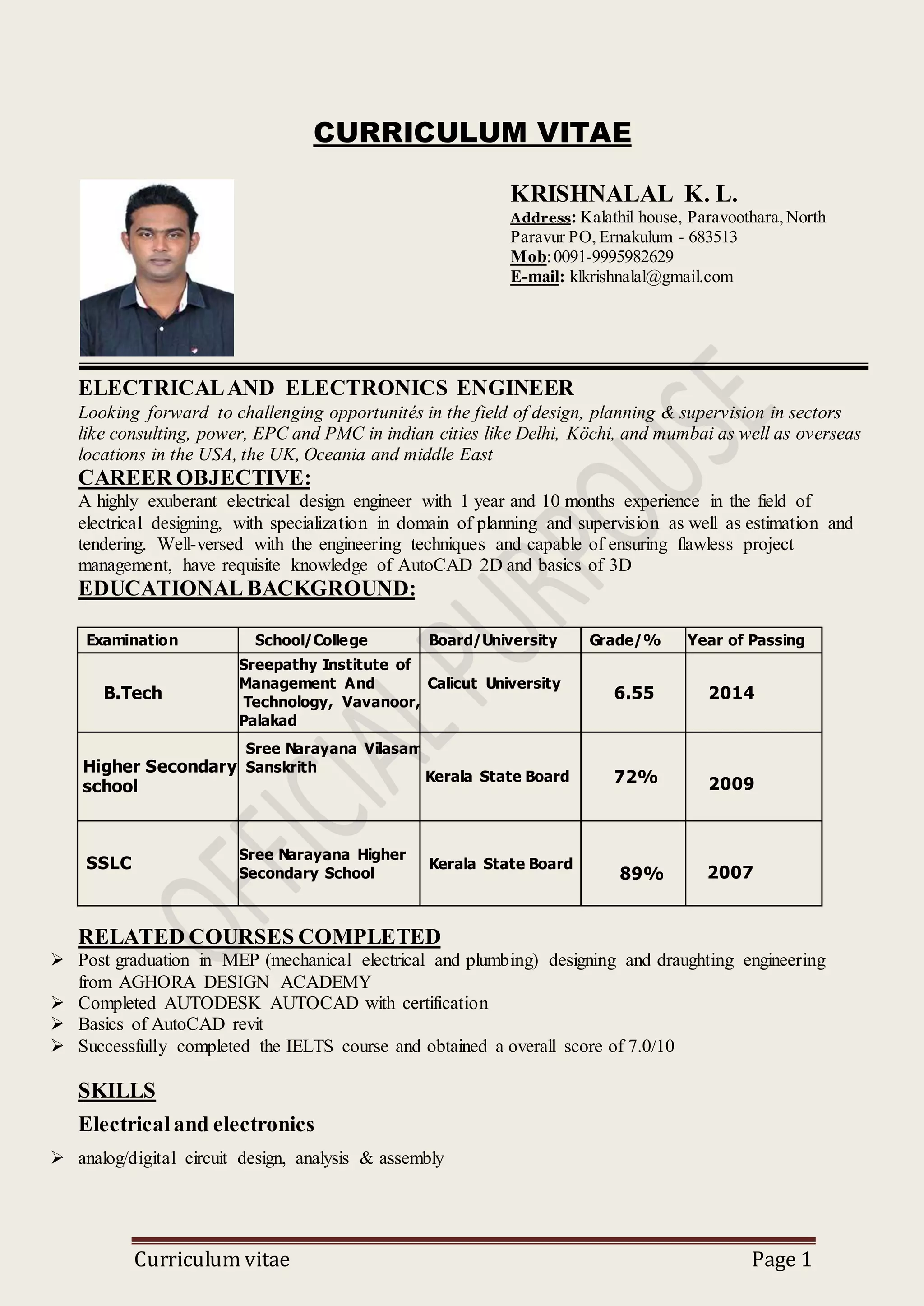 KL UPDATED CV | PDF