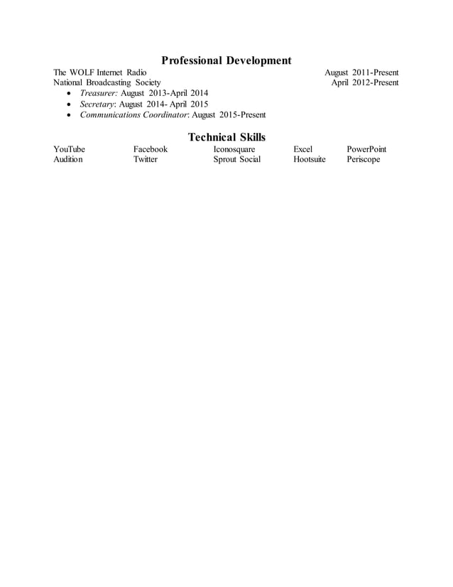 Kayla Morris Seminar Resume (1) | PDF