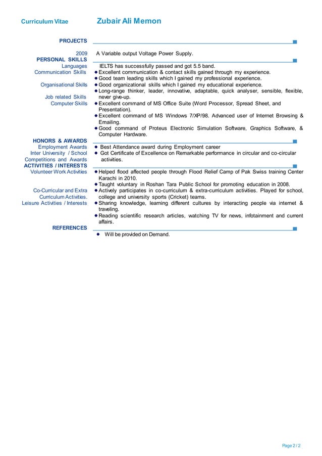 Zubair CV OK | PDF