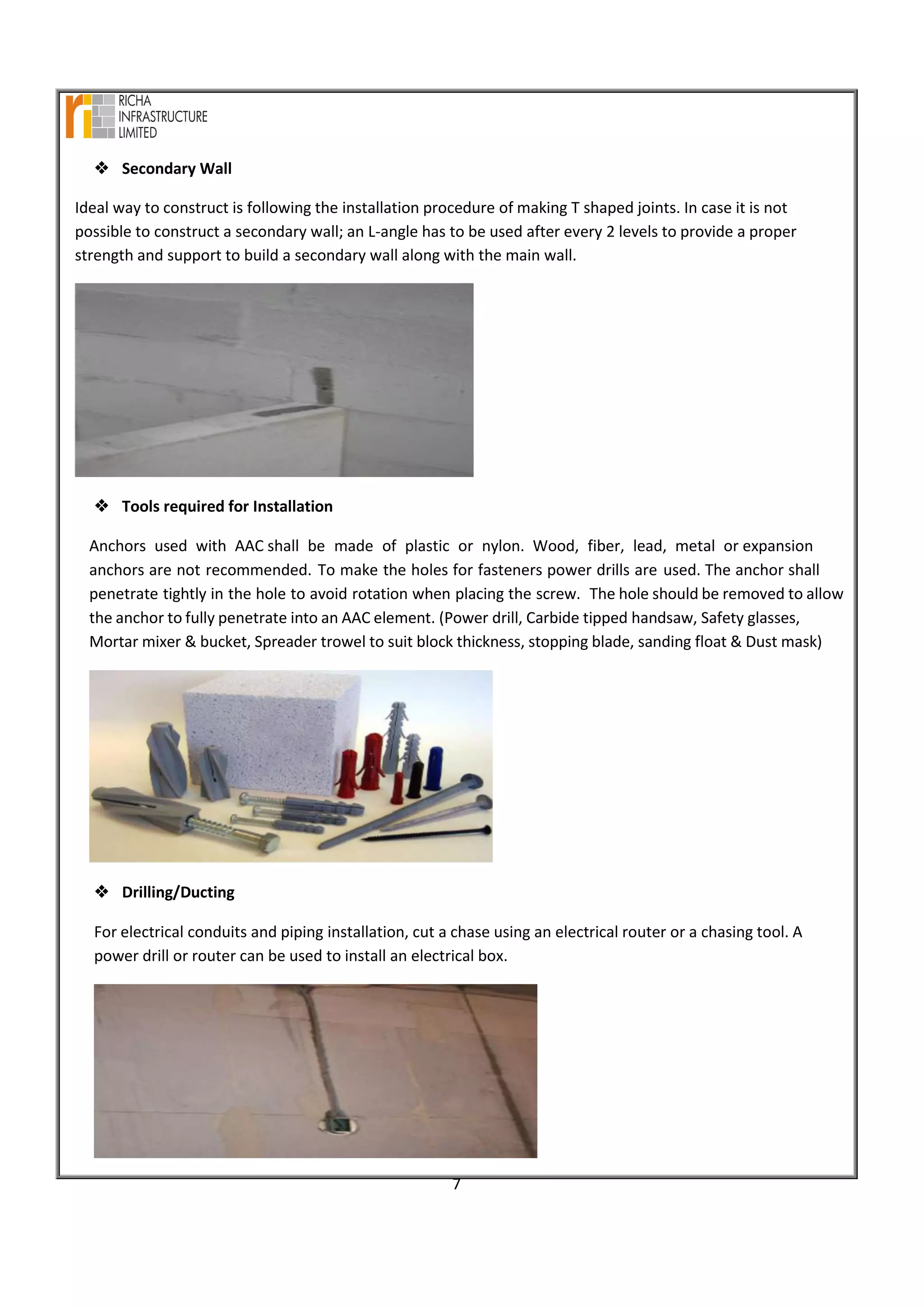 AAC Installation Guidelines | PDF