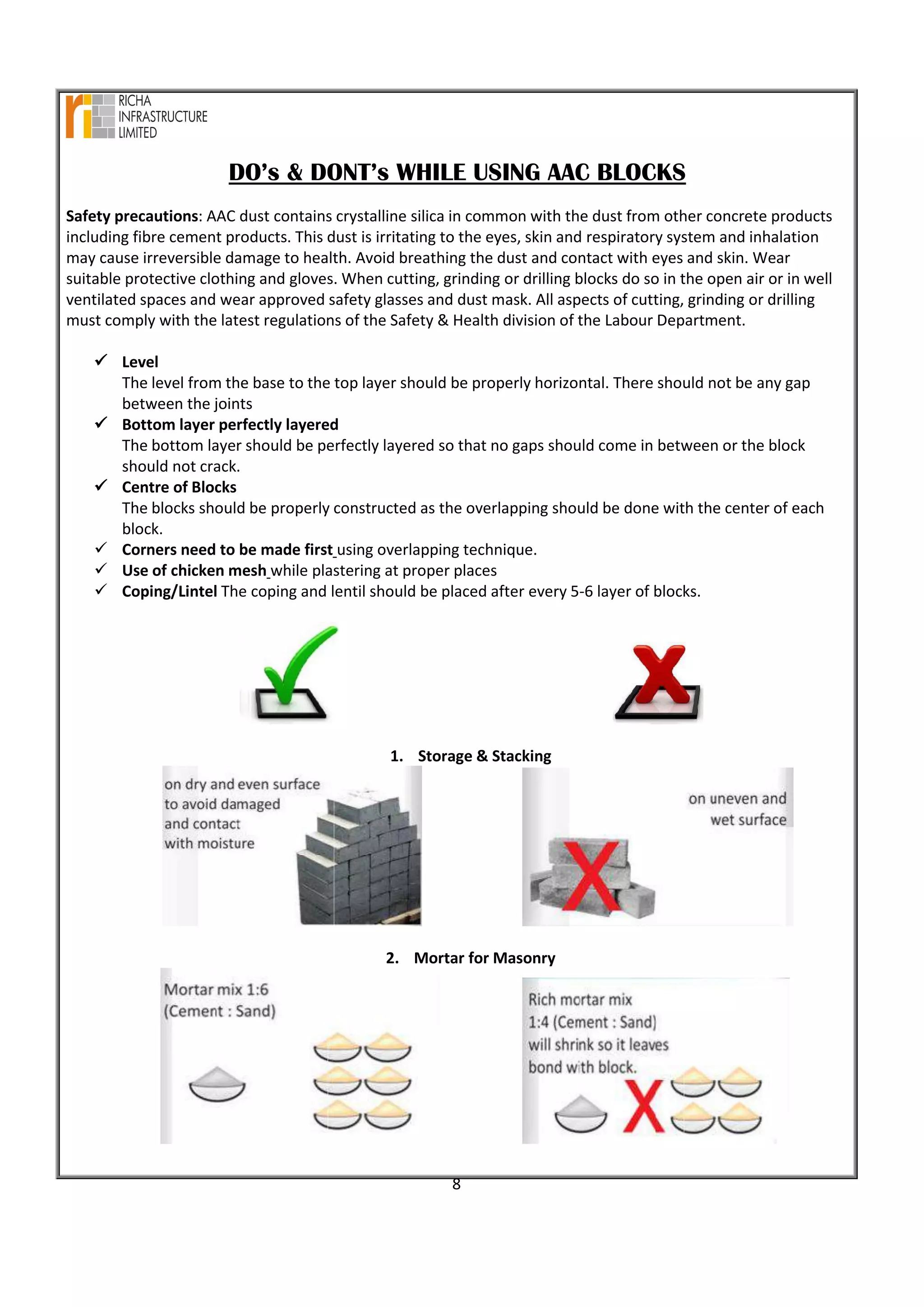 AAC Installation Guidelines | PDF
