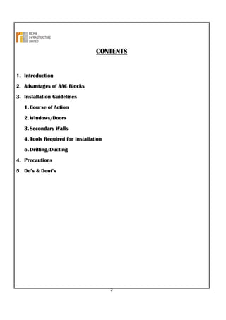 AAC Installation Guidelines | PDF