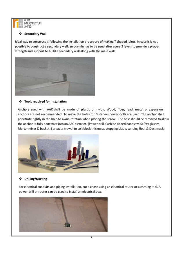 AAC Installation Guidelines | PDF