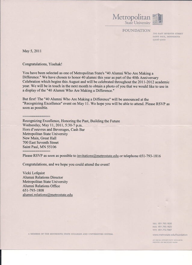 40 Alumni Who've Made a Difference - letter | PDF