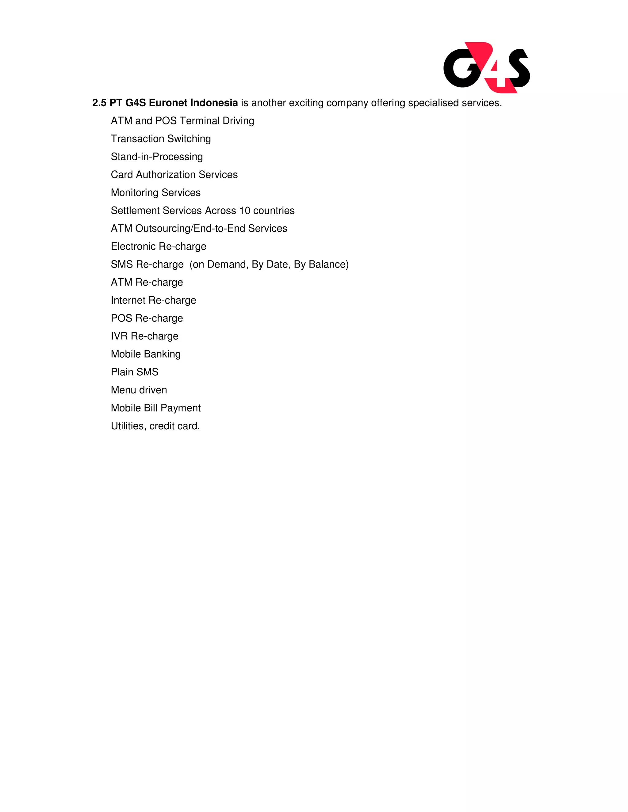 G4S Security Services - Company Profile G4S | PDF