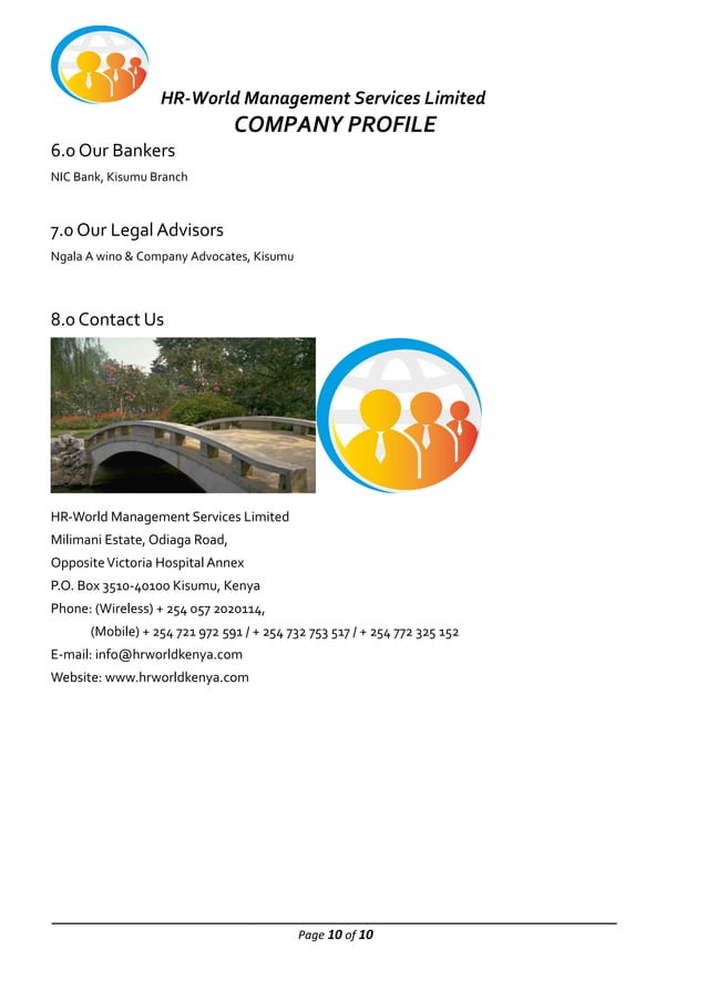HR-World Company Profile (Full Copy) | DOC