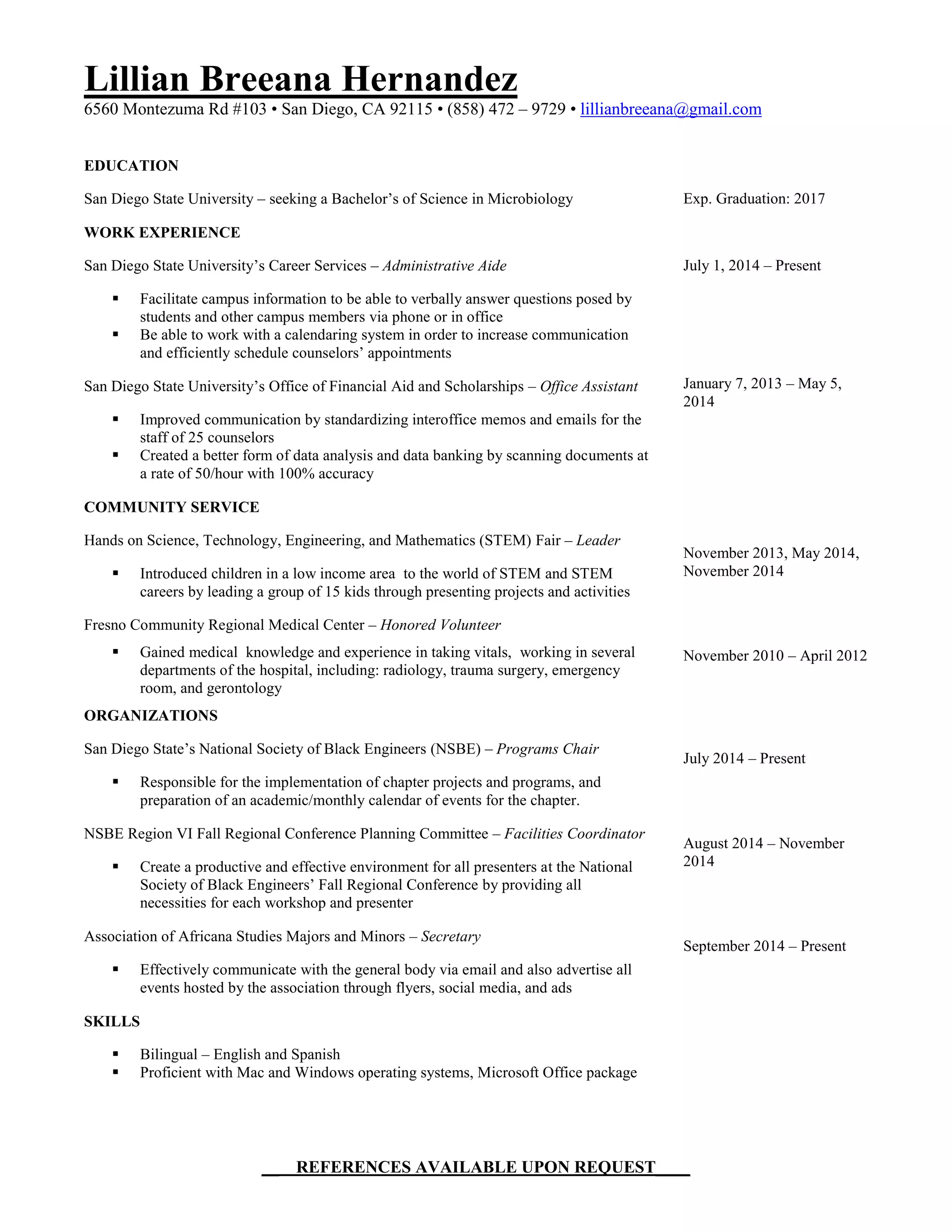 LBHERNANDEZResume | PDF