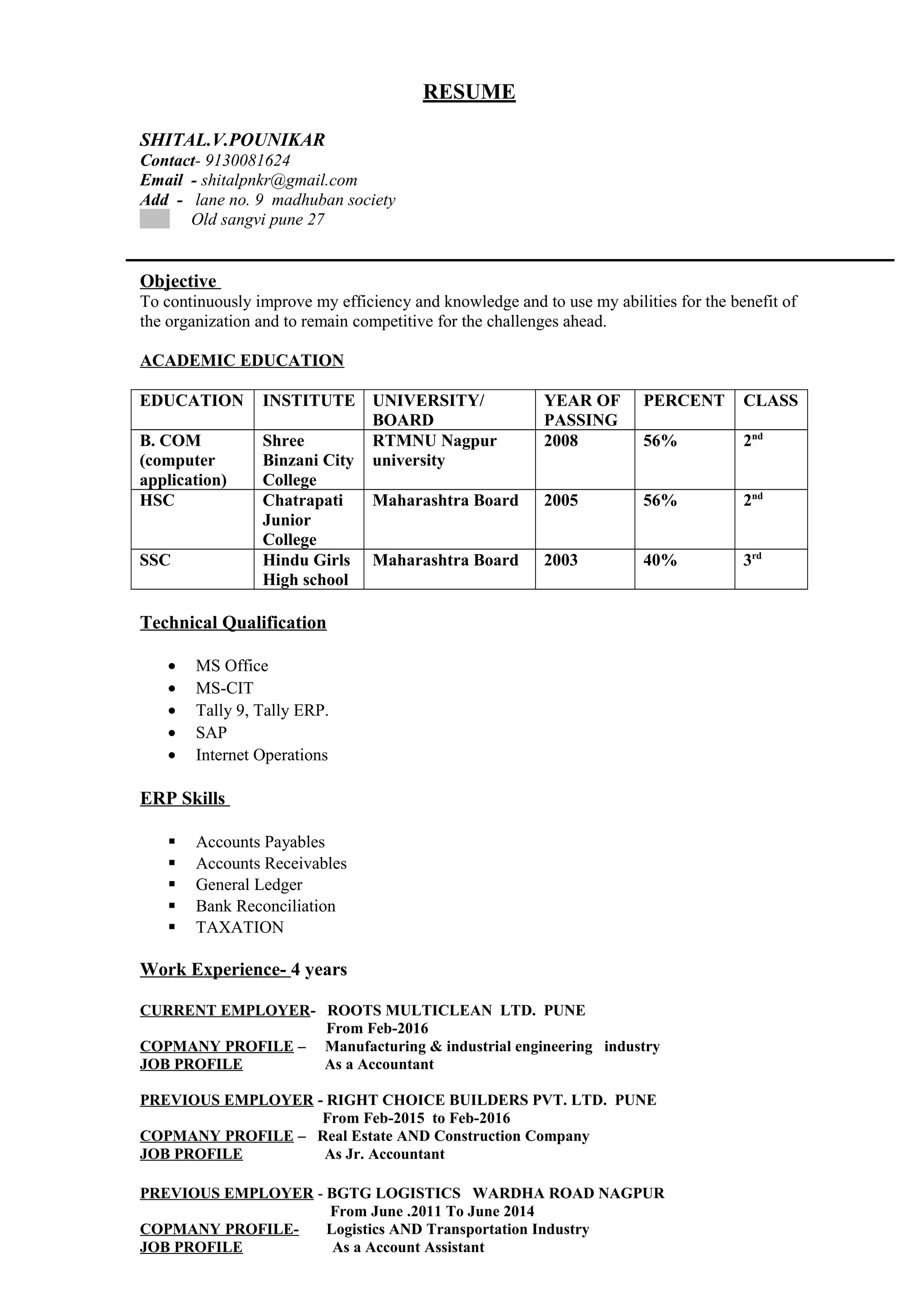 Resumes | DOC