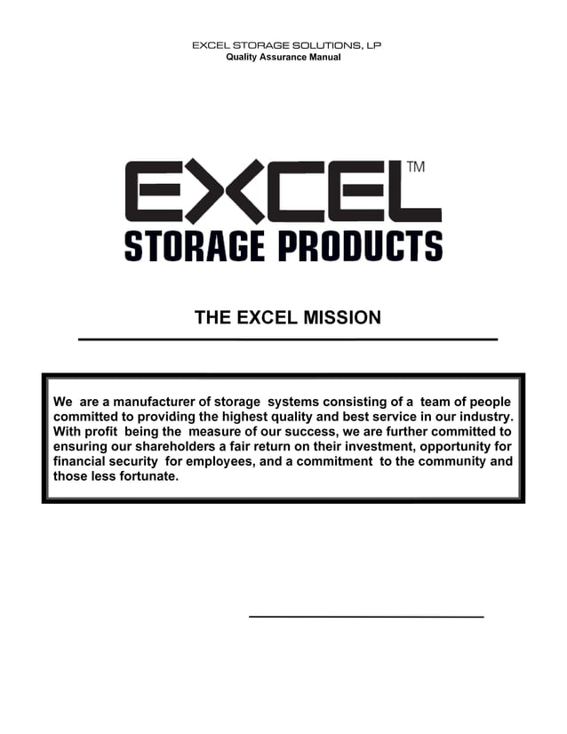 Excel Quality Assurance Manual Sample.PDF