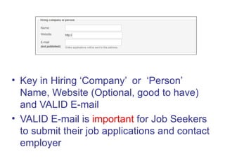 easy5jobs - Employer Getting Started | PPT