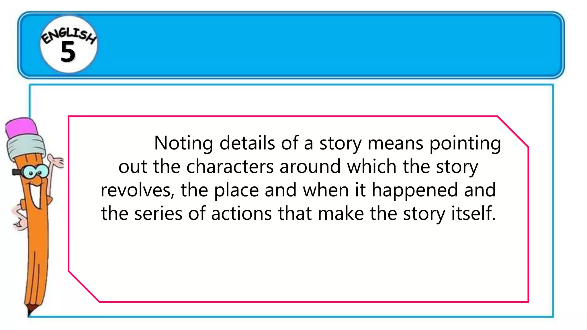 English Grade 5 1st Quarter Week 1 Day 1 to 5 | PPTX