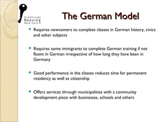 E6 building bridges between employment and settlement | PPT | Careers