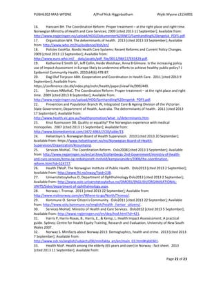 Health Impact Assessment of E-Medicine and Norway's Healthcare Policy Reform | PDF