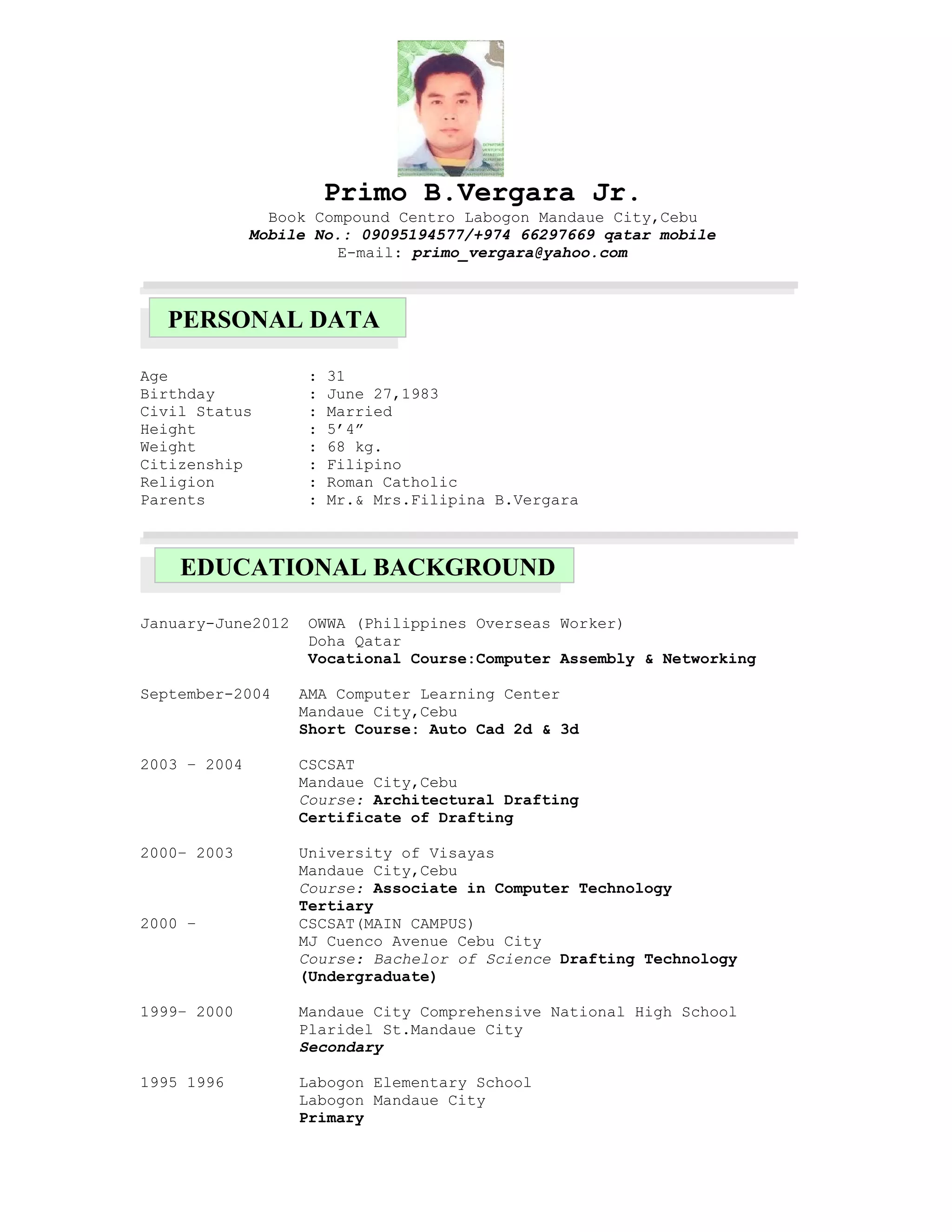 primo_vergara_cv[1] | DOC