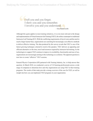 7 - Examination of Successful VILT Practices | PDF